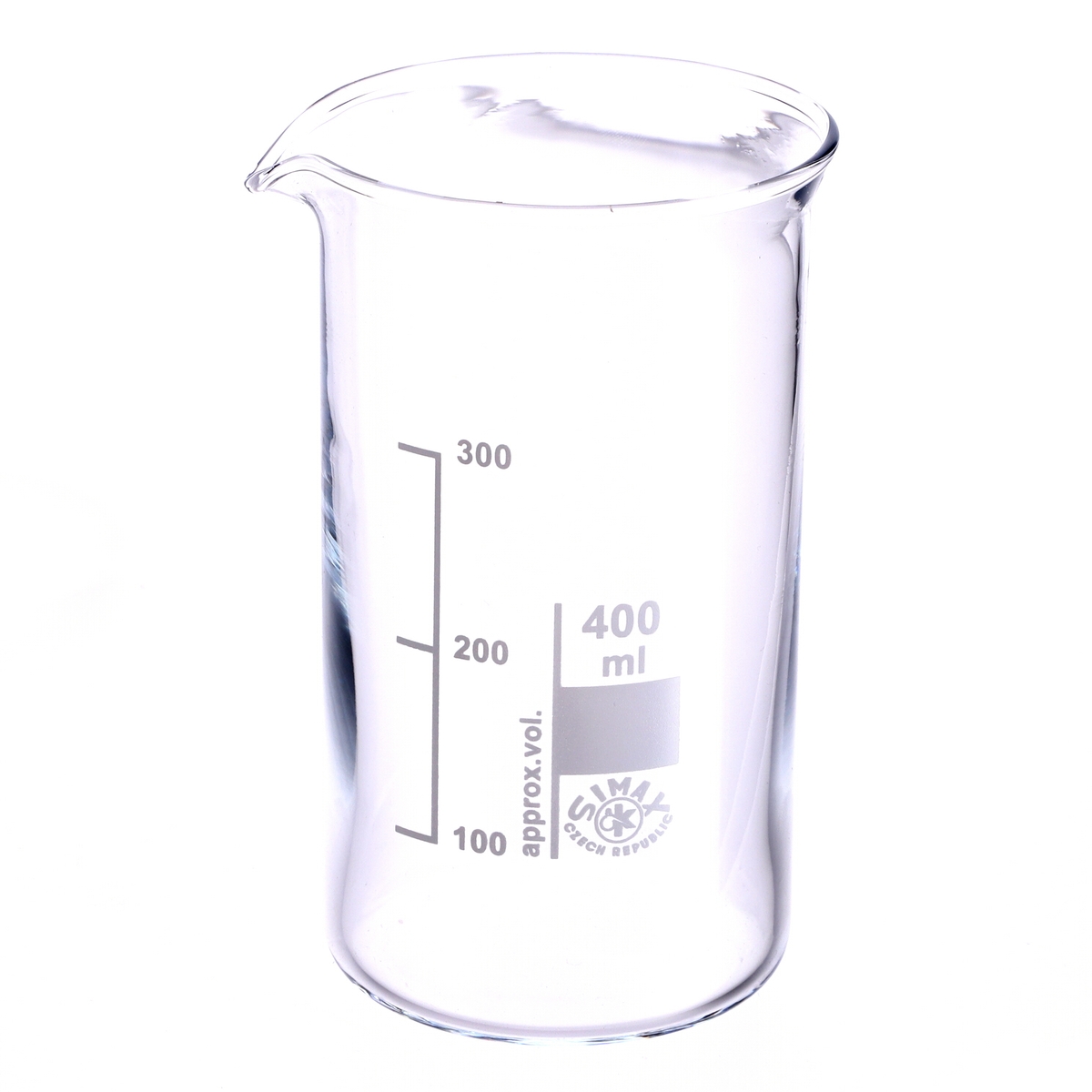 Simax Glass Beaker - Tall Form - 400ml - Pack of 10 | B8R06869 | Philip Harris